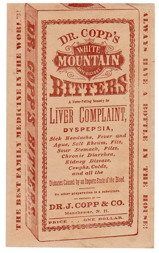 Dr. Copp’s White Mountain Bitters Advertising Trade Cards | P E A C H R ...