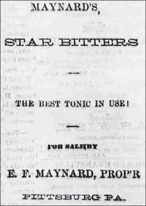 The extremely rare Maynard’s Star Bitters from Pittsburgh | Peachridge ...