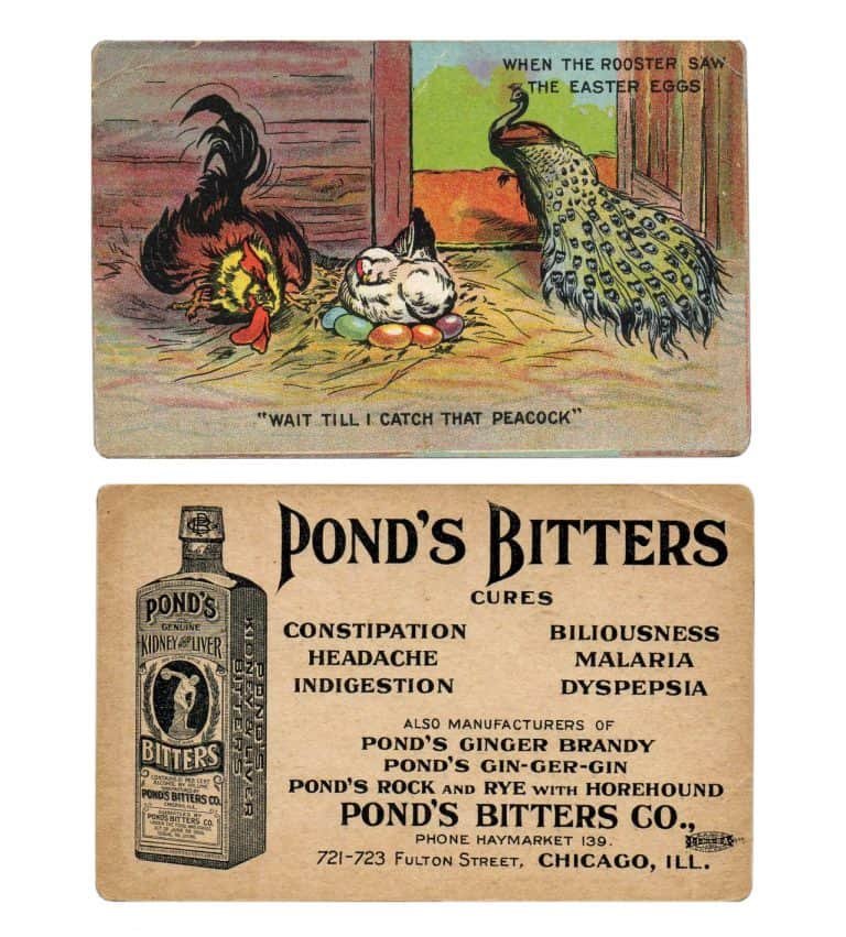 Pond’s Bitters “Makes You Go Some” | Peachridge Glass